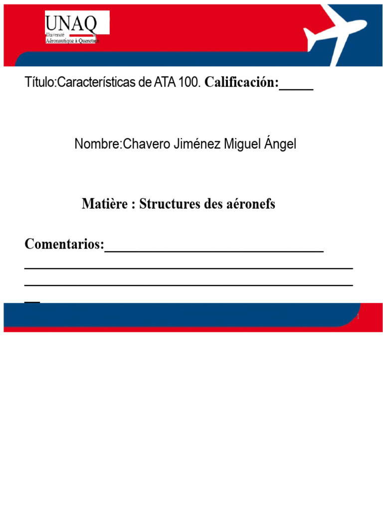 Caractéristiques et normes du code ATA 100 | PDF | Empennage | Avion