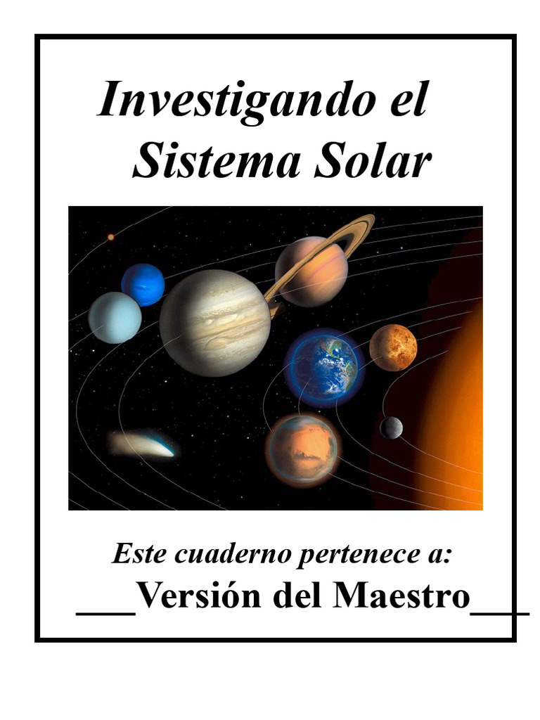 Datos Clave del Sistema Solar | PDF | Planetas | Planeta mercurio)