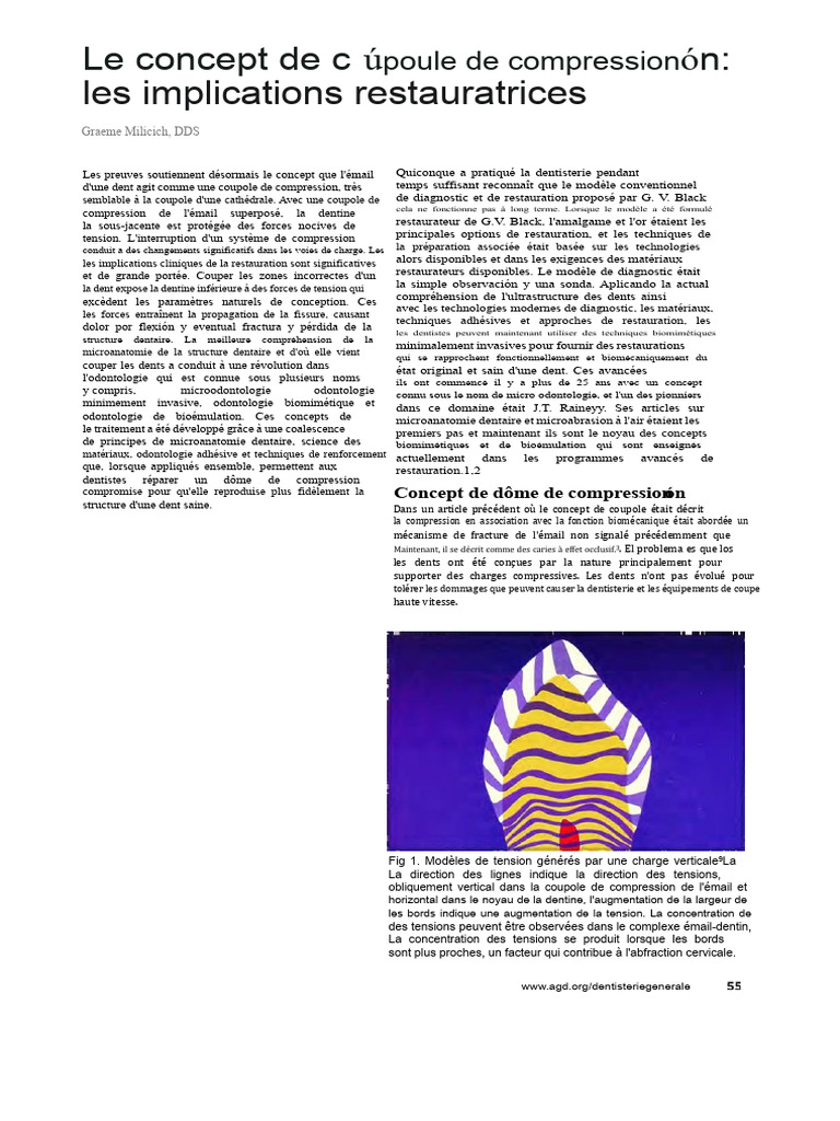 Milicich 2017 Le Concept de Dôme de Compression ESP | PDF | Émail ...