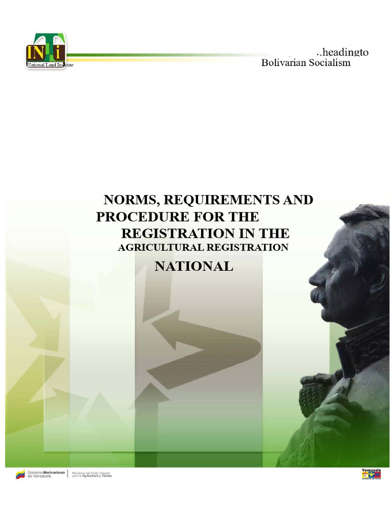 Rules Requirements and Procedure For Registration in The National ...