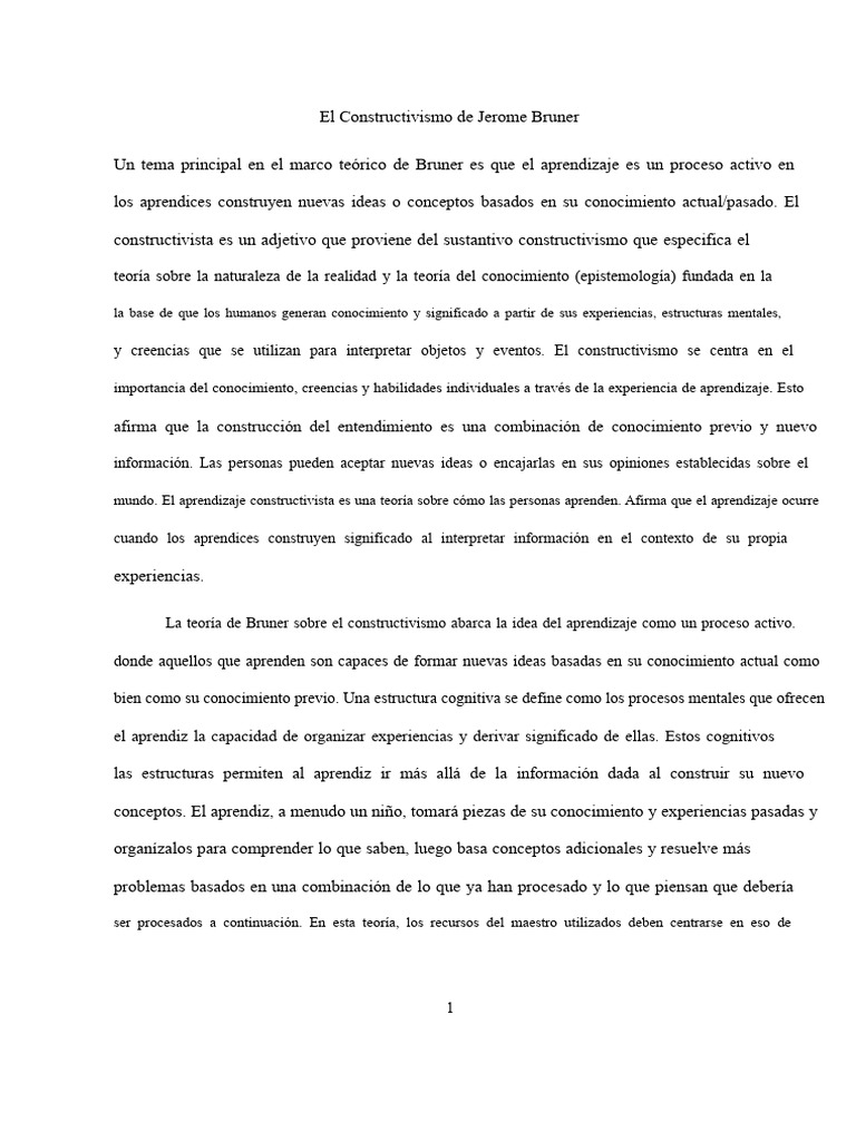 Constructivismo | PDF | Constructivismo (filosofía de la educación ...