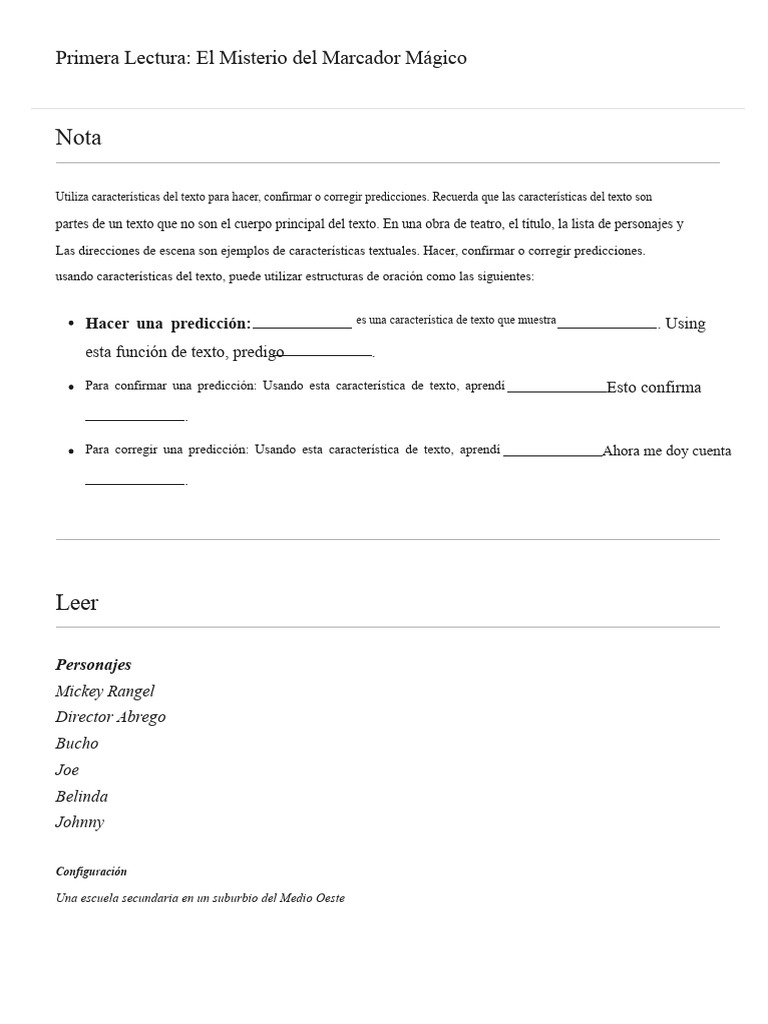 El misterio del marcador mágico | PDF