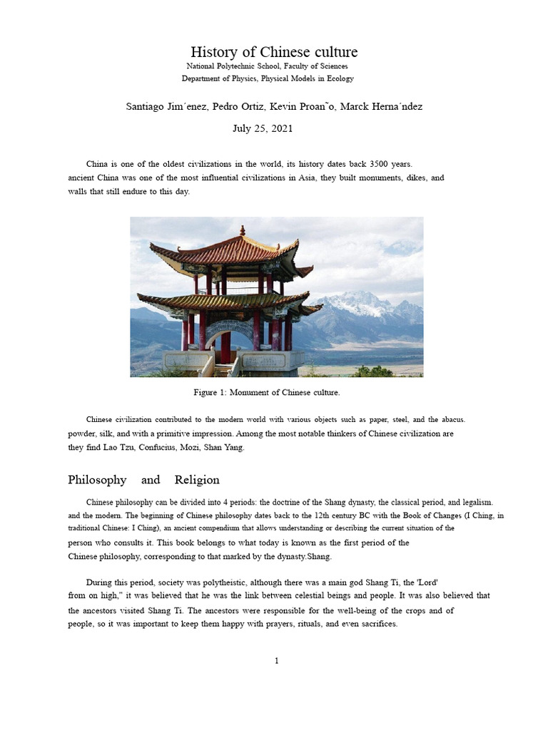 Work on Chinese culture | PDF | Confucianism | Chinese Philosophy
