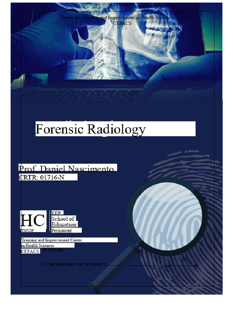 Forensic Radiology Handbook | PDF | Autopsy | Forensic Science