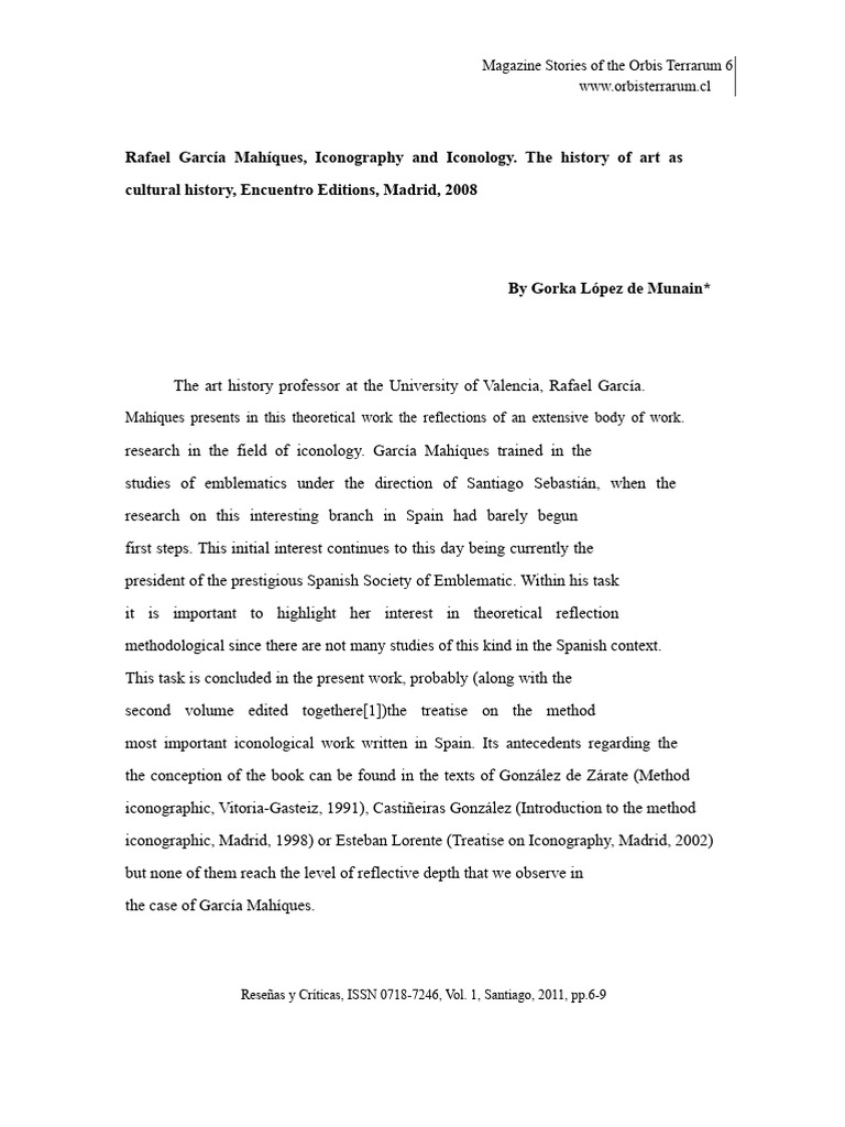 Rafael Garcia Mahiques Iconography and Icon PDF | PDF | Liberal Arts ...
