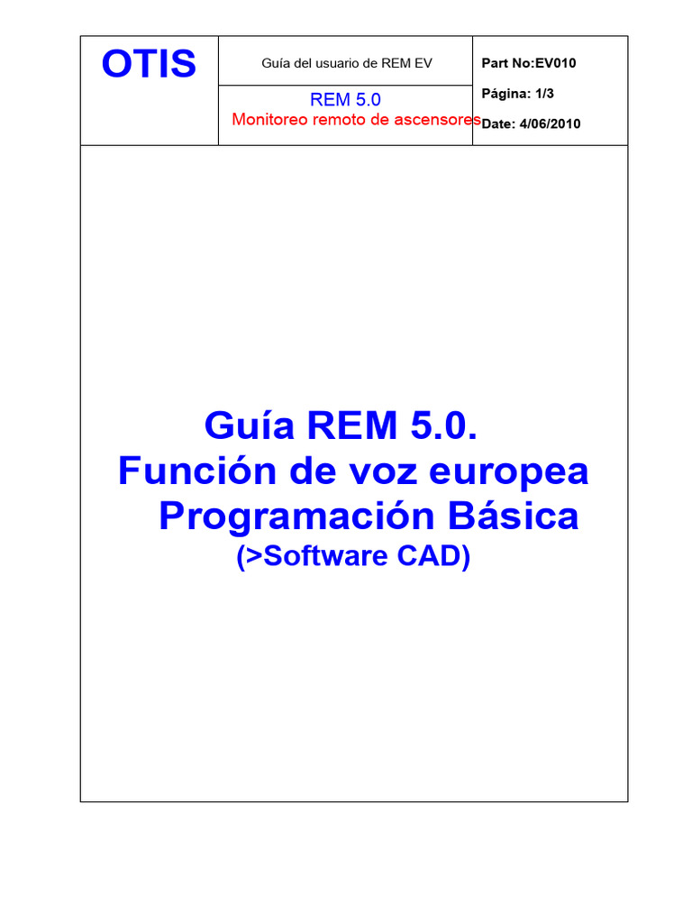 Guía REM EV (Programación Básica) CAD+ | PDF | Informática ...