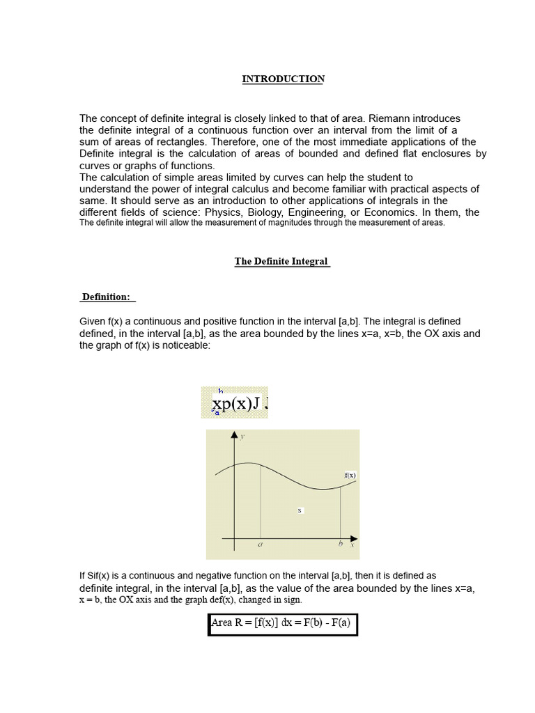 Understanding Definite Integrals and Methods | PDF | Integral | Area
