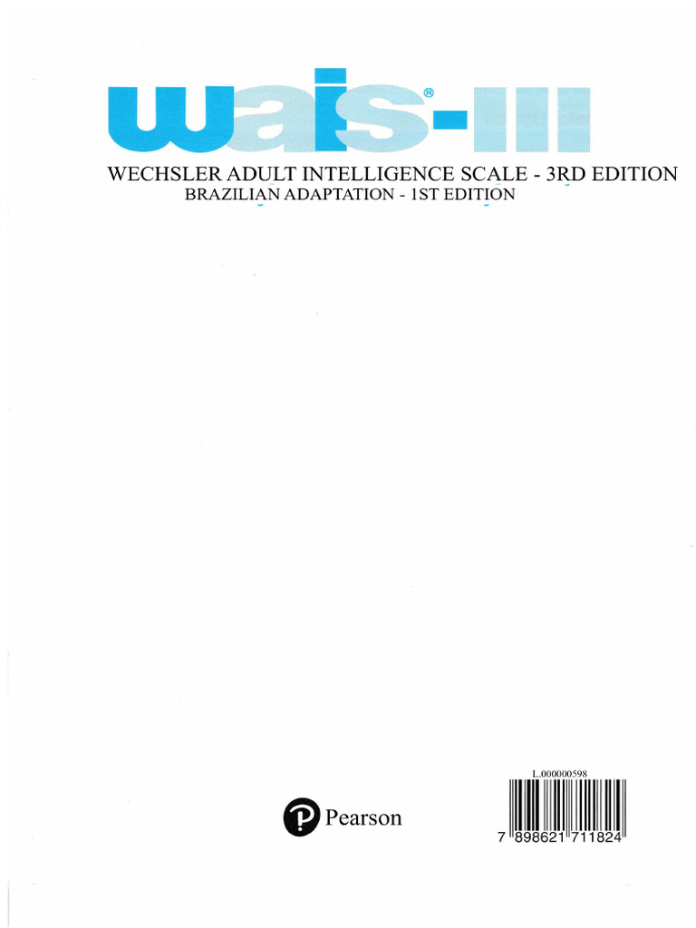 Wais Iii Recording Protocol | PDF