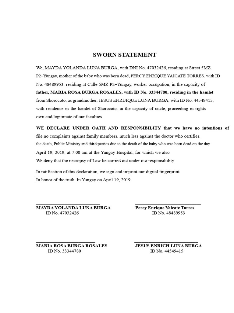 AFFIDAVIT.docx | PDF