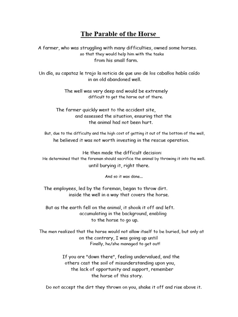 Parable of the Horse | PDF
