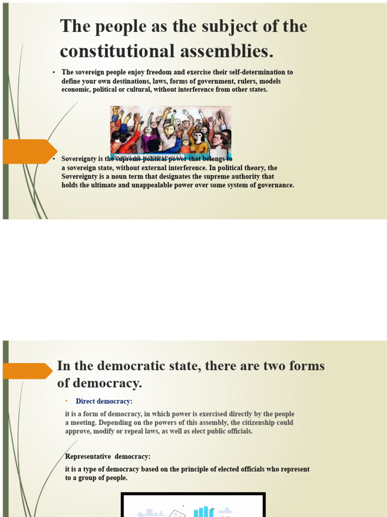 The people as the subject of the constituent assemblies | PDF