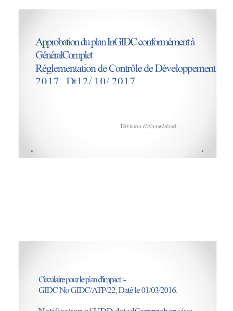 Règlementation GIDC Ahmedabad 2017 | PDF