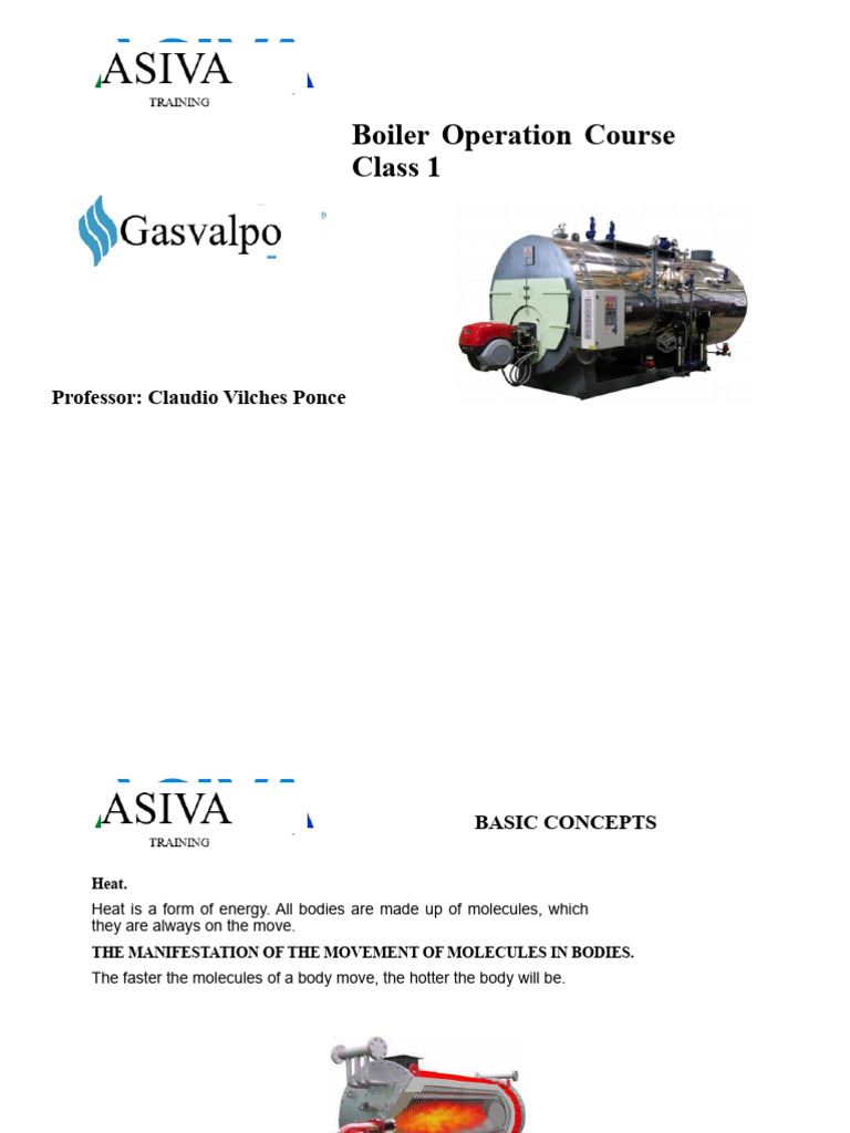 Class 1 Boiler Operation_GASVALPO | PDF | Heat | Fahrenheit