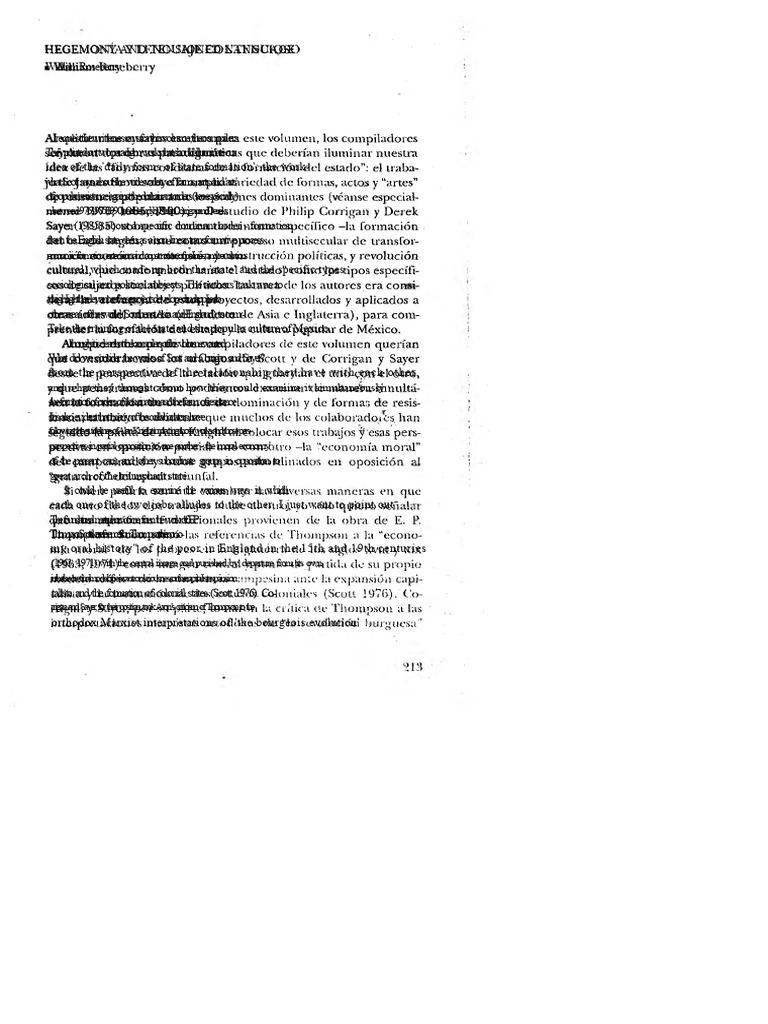 William-Roseberry-Hegemony-and-Controversial-Language.pdf | PDF ...