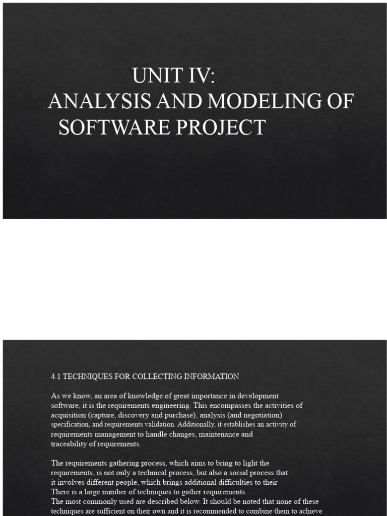 Analysis and Modeling of The Software Project | PDF | Class (Computer ...