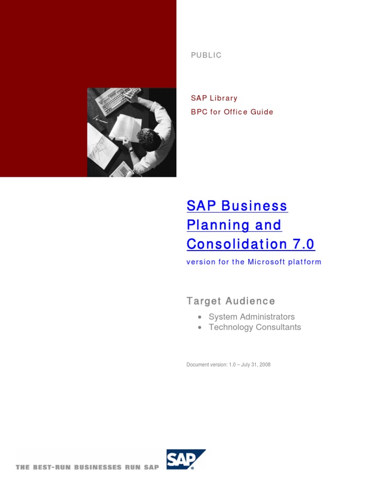 Sap BPC 70sp00m Officegde | PDF | Login | Microsoft Excel