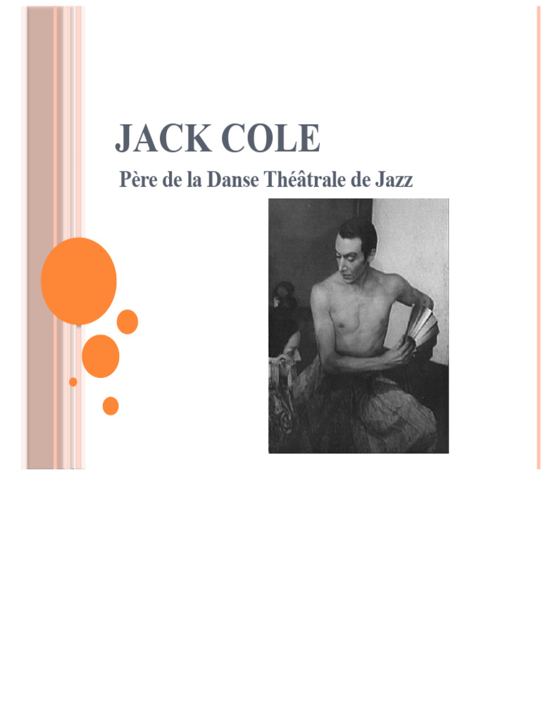 Jack Cole : Pionnier de la Danse Jazz | PDF | Danses | Loisir