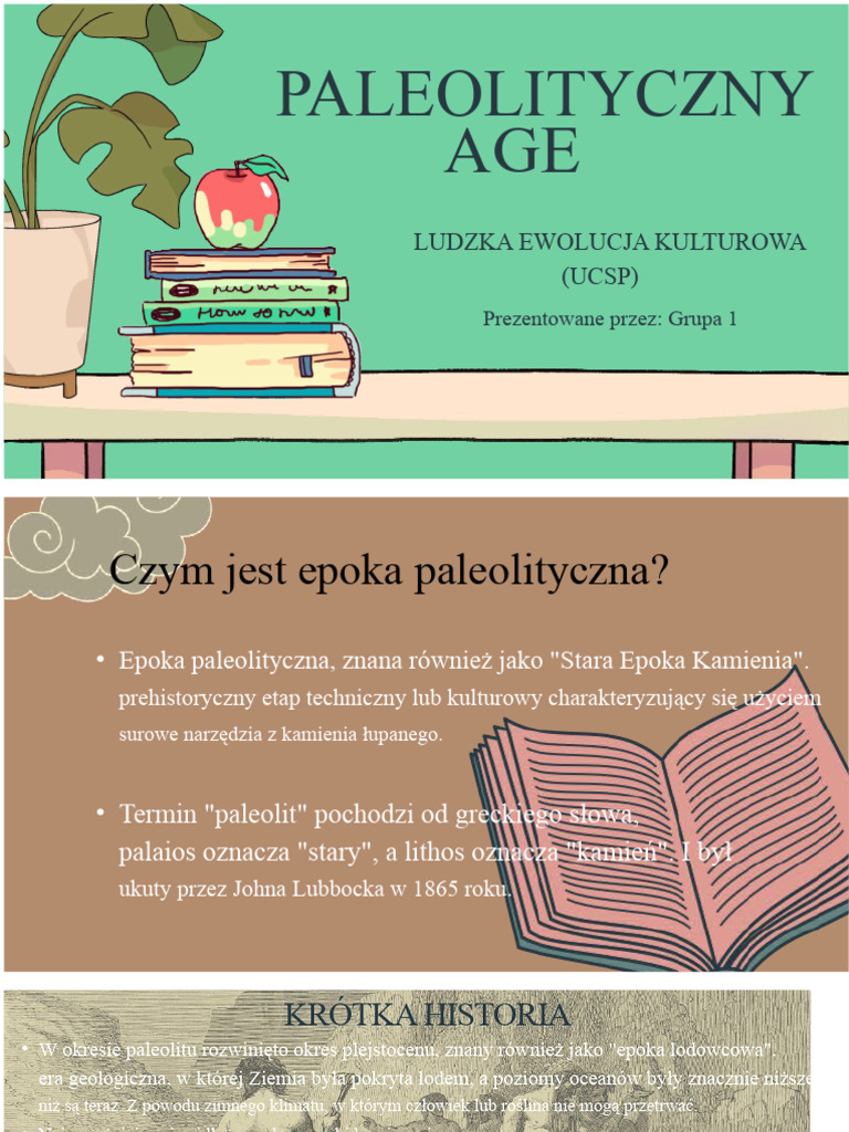 PPT EPOKA PALEOLITYCZNA (UCSP) | PDF