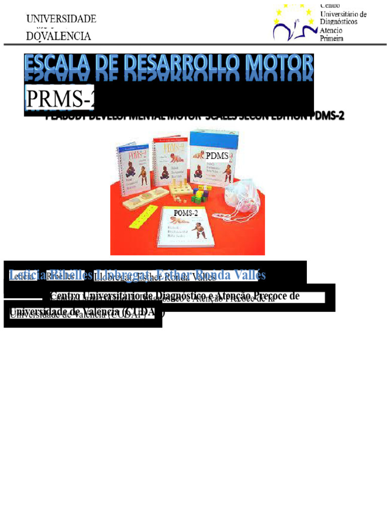 ESCALA DE DESENVOLVIMENTO MOTOR PDMS-2.pdf | PDF