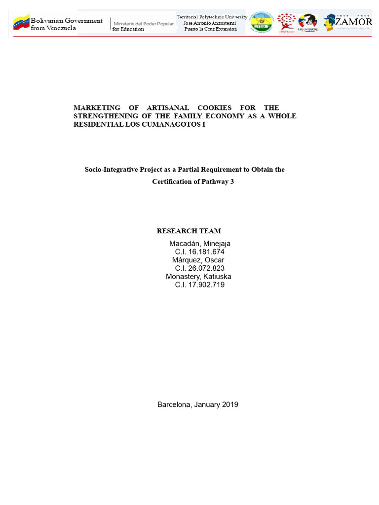 Project Preparation of -cookies 07-06-2020.doc | PDF | Feasibility ...