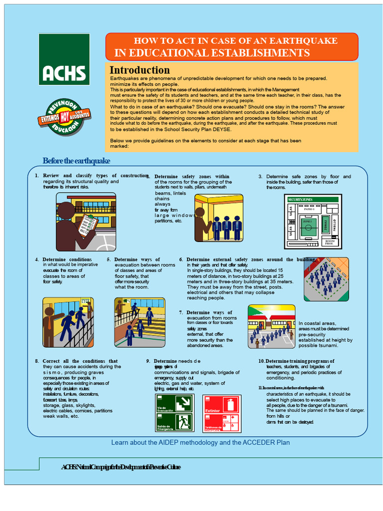 How to Act in Case of an Earthquake | PDF | Earthquakes