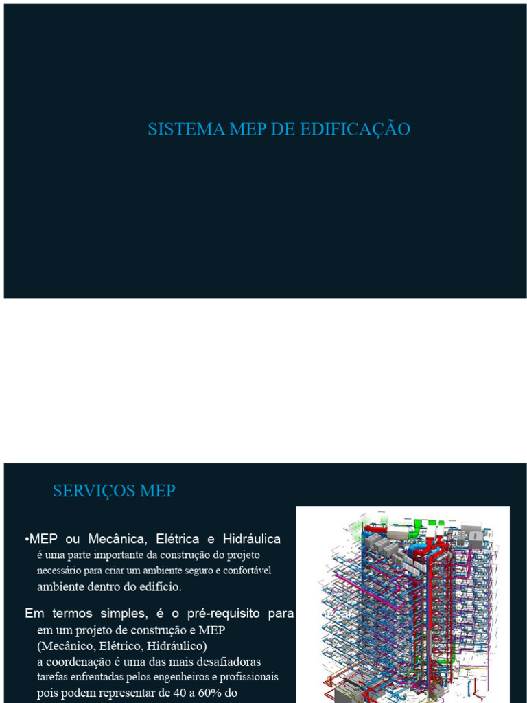Sistema MEP: Mecânica, Elétrica e Hidráulica | PDF | Ar condicionado