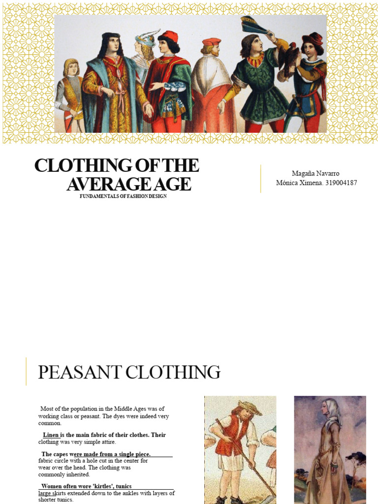 Middle Ages Clothing: Peasants to Nobility | PDF | Clothing | Dress