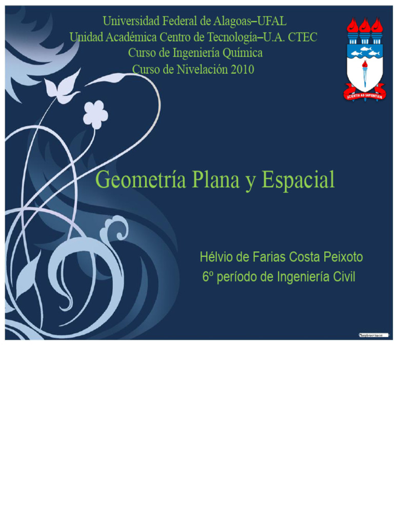 Geometría Plana y Espacial | PDF | Triángulo | Rectángulo