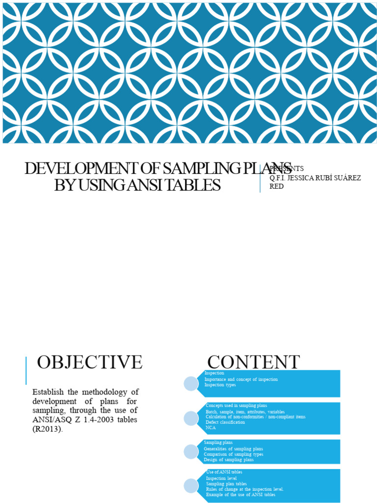 Ansi Tables | PDF | Sampling (Statistics) | Methodology