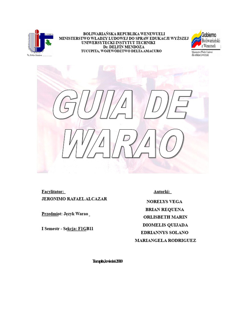 Trab_Warao Pełny | PDF