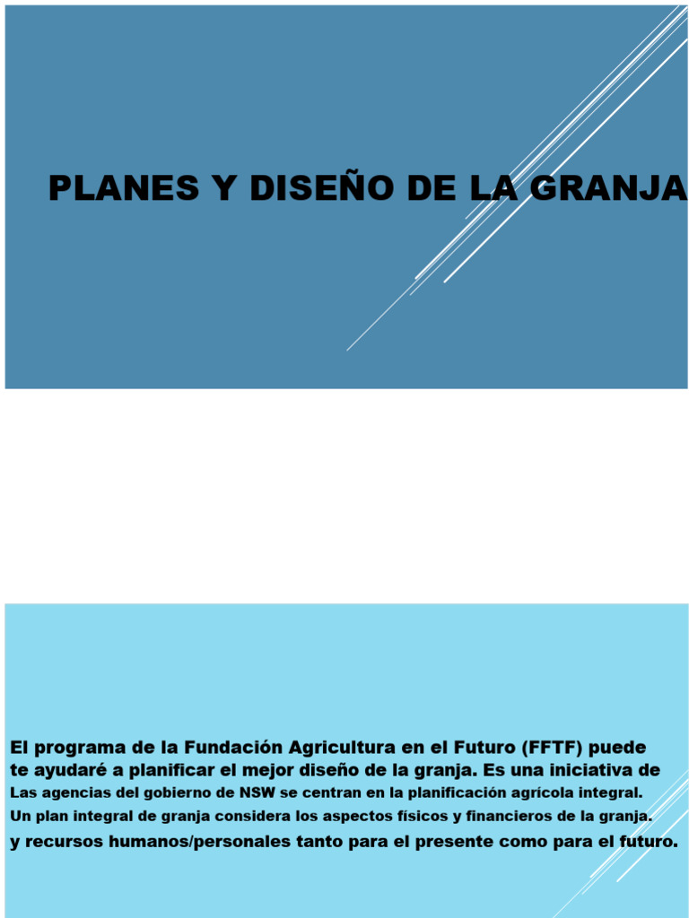 Planes y Diseño de la Granja | PDF | Granjas | Agricultura