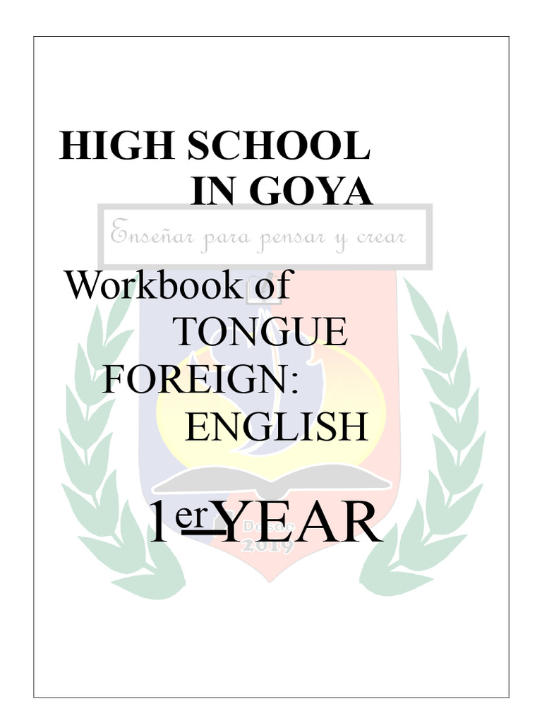 English Workbook 1st Year | PDF
