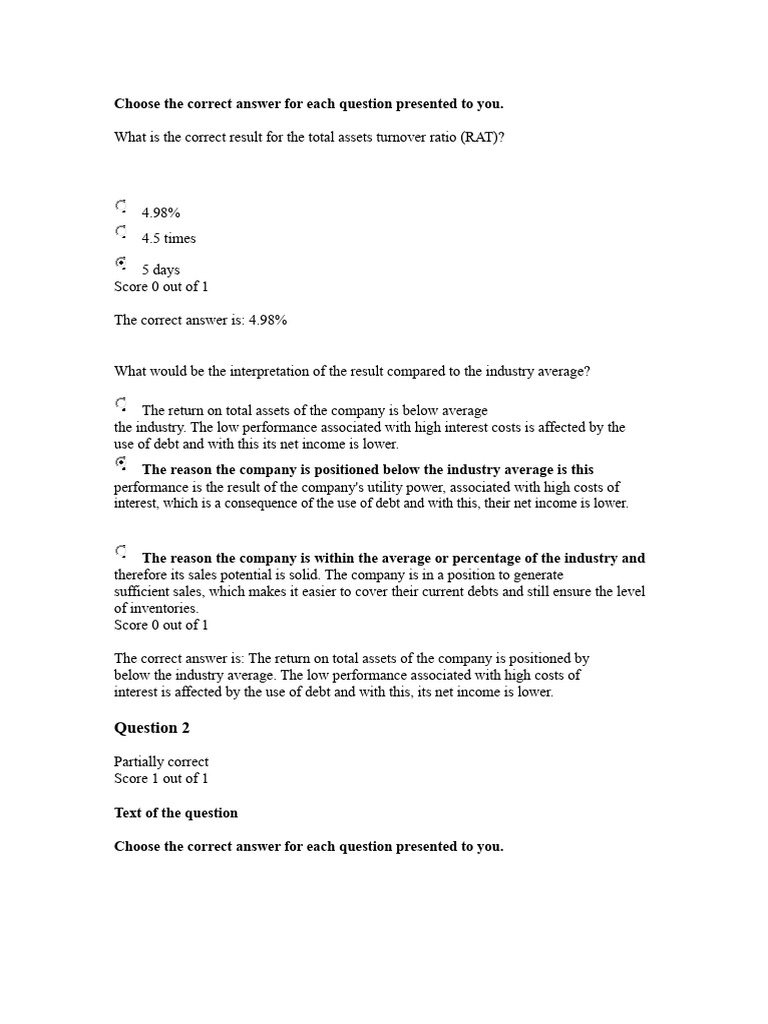 Choose the Correct Answer for Each Question Presented to You | PDF ...