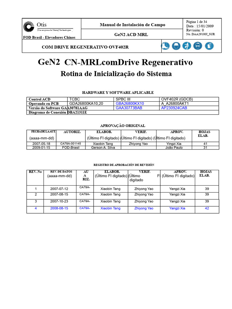Manual de Ajuste Del Gen2 Regenerativo | PDF | Software | Ascensor