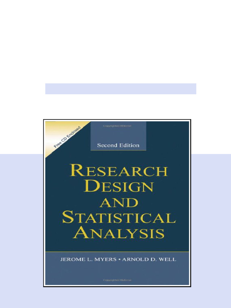 Research design and statistical analysis 2nd Edition Jerome L Myers - ebook and textbook ...