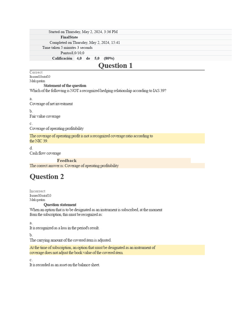 PARTIAL 3 Accounting in the International Environment | PDF | Futures ...
