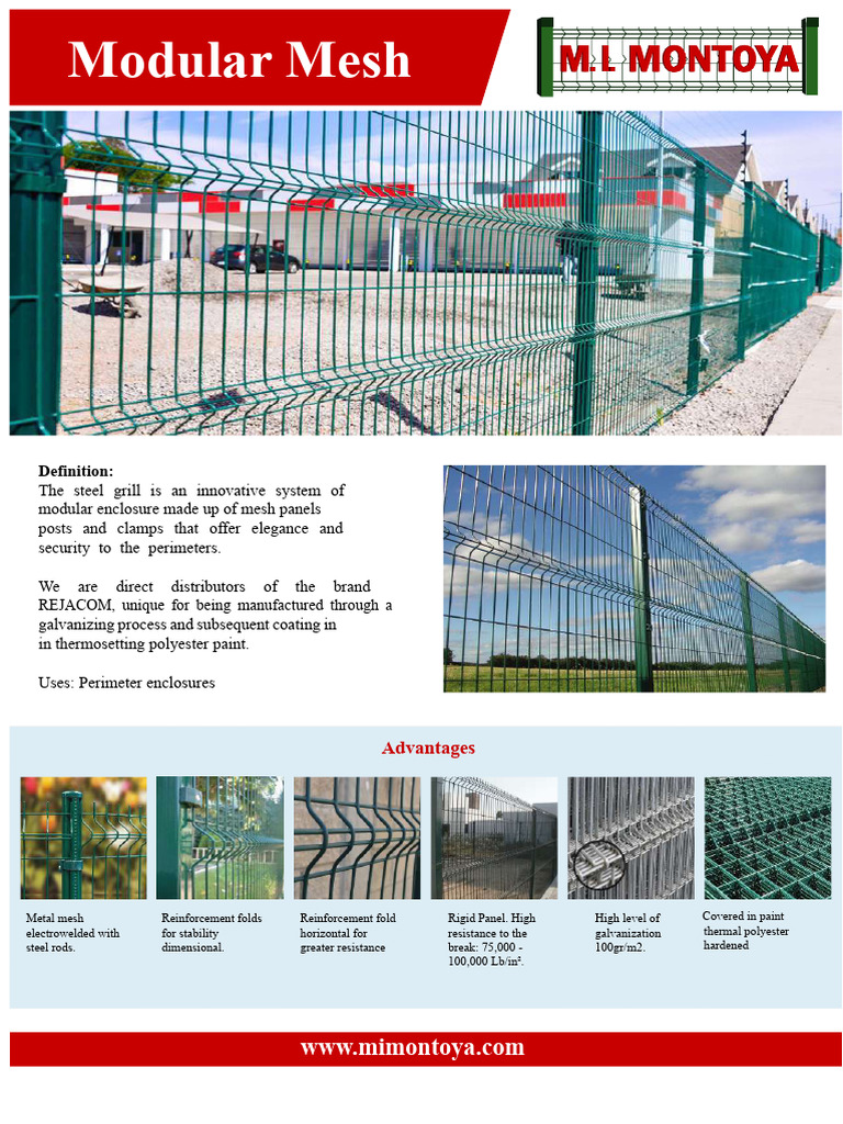 Modular Mesh Enclosure System Overview | PDF | Paint | Welding