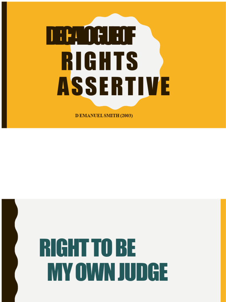 Decalogue of Assertive Rights.pdf | PDF