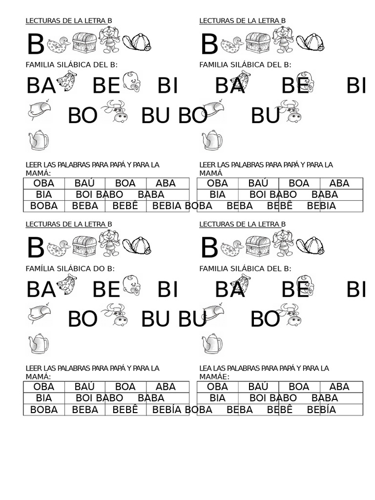 LECTURA - Letra B | PDF