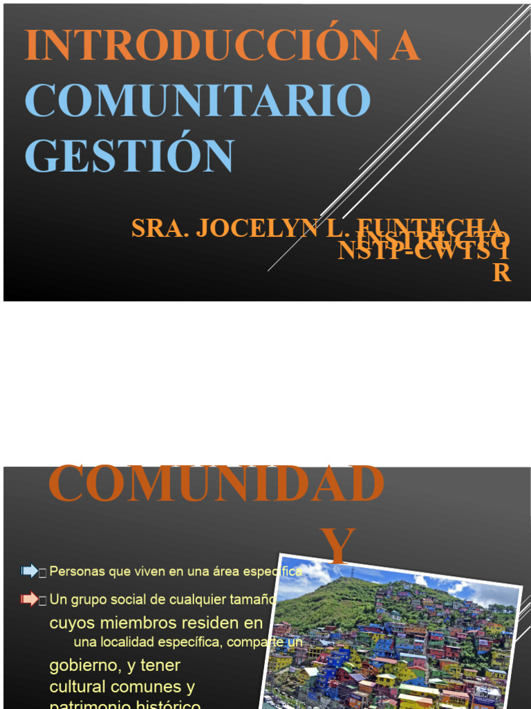 Introducción Final A La Gestión Basada en La Comunidad Powerpoint | PDF ...