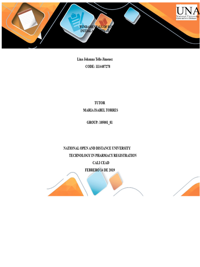 Fundamentals of Economics Initial Activity - Assignment 1 | PDF ...