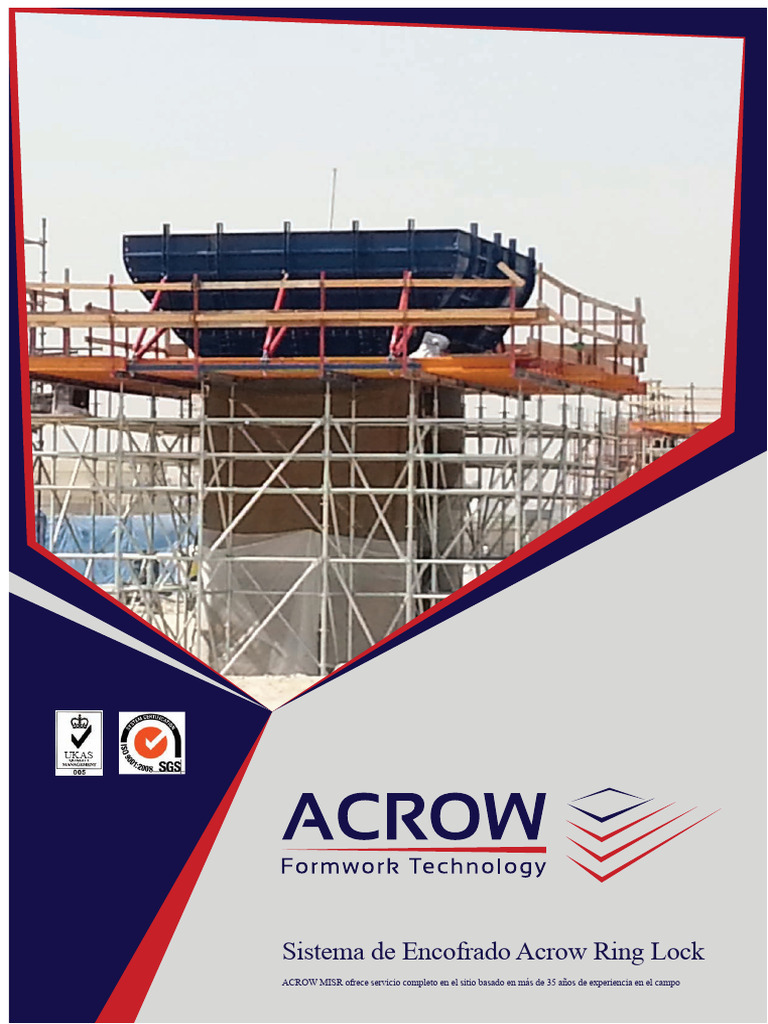 Sistema de apuntalamiento Acrow Ring Lock | PDF | Andamio | Equipo