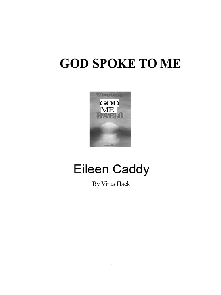 God Spoke To Me - Eileen Caddy | PDF | Soul | Love