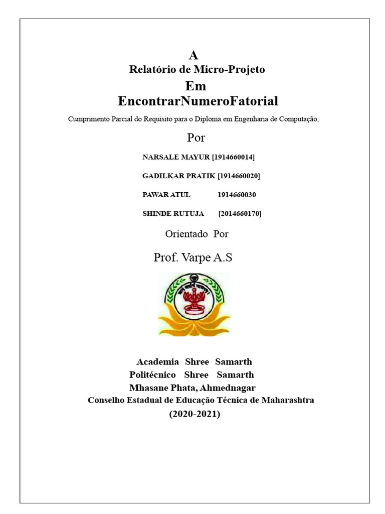 Projeto Mic Varpe Mam (1) | PDF | Matemática | Números
