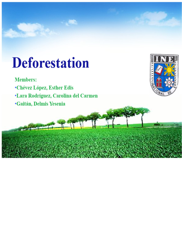 Presentation On Deforestation | PDF | Deforestation | Forests