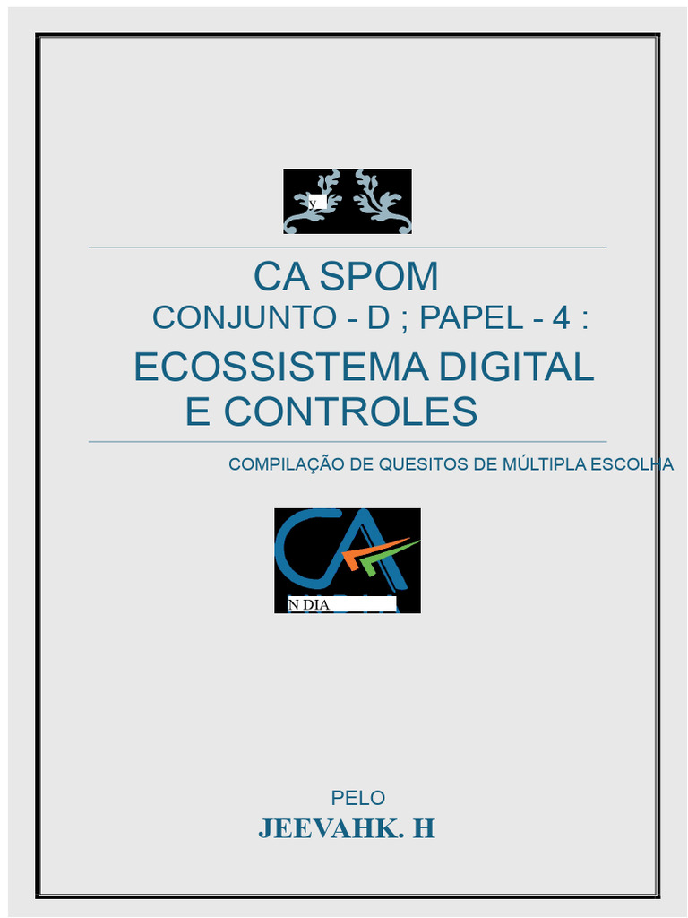 Compilação de MCQs do CA SPOM Set-D Paper-4 | PDF | Cobit | Cópia de ...