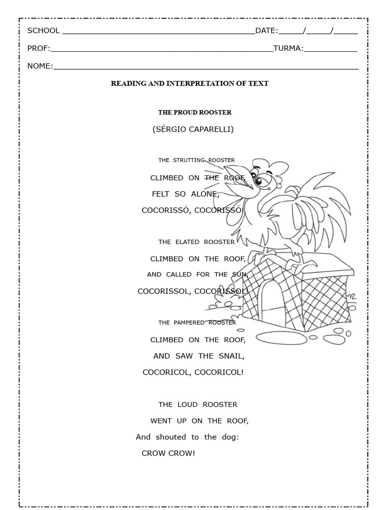 the rooster | PDF