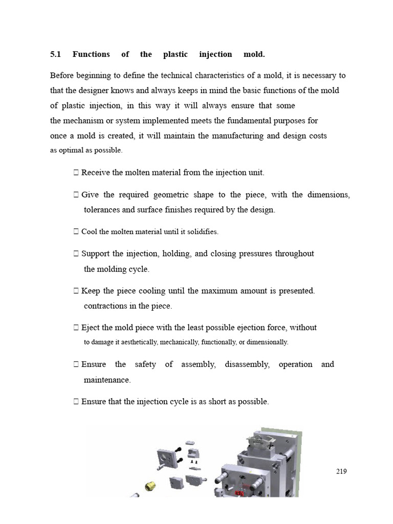 Chapter 5 - Design of Plastic Injection Molds | PDF | Steel | Fiberglass