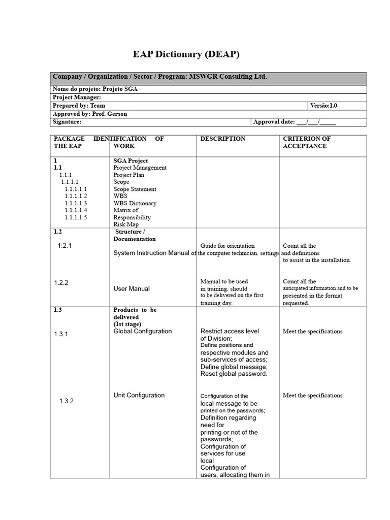 Example Dictionary of the EAP - MSWGR | PDF | Password | Computing
