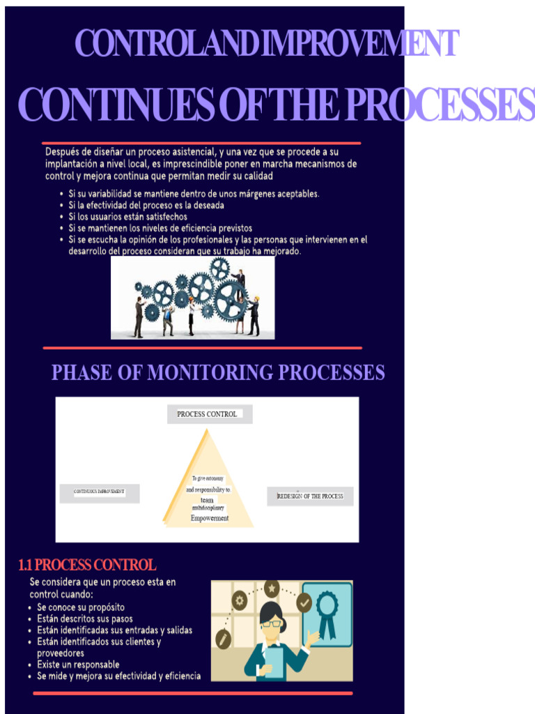INFOGRAPHIC - CONTROL AND CONTINUOUS IMPROVEMENT OF PROCESSES | PDF